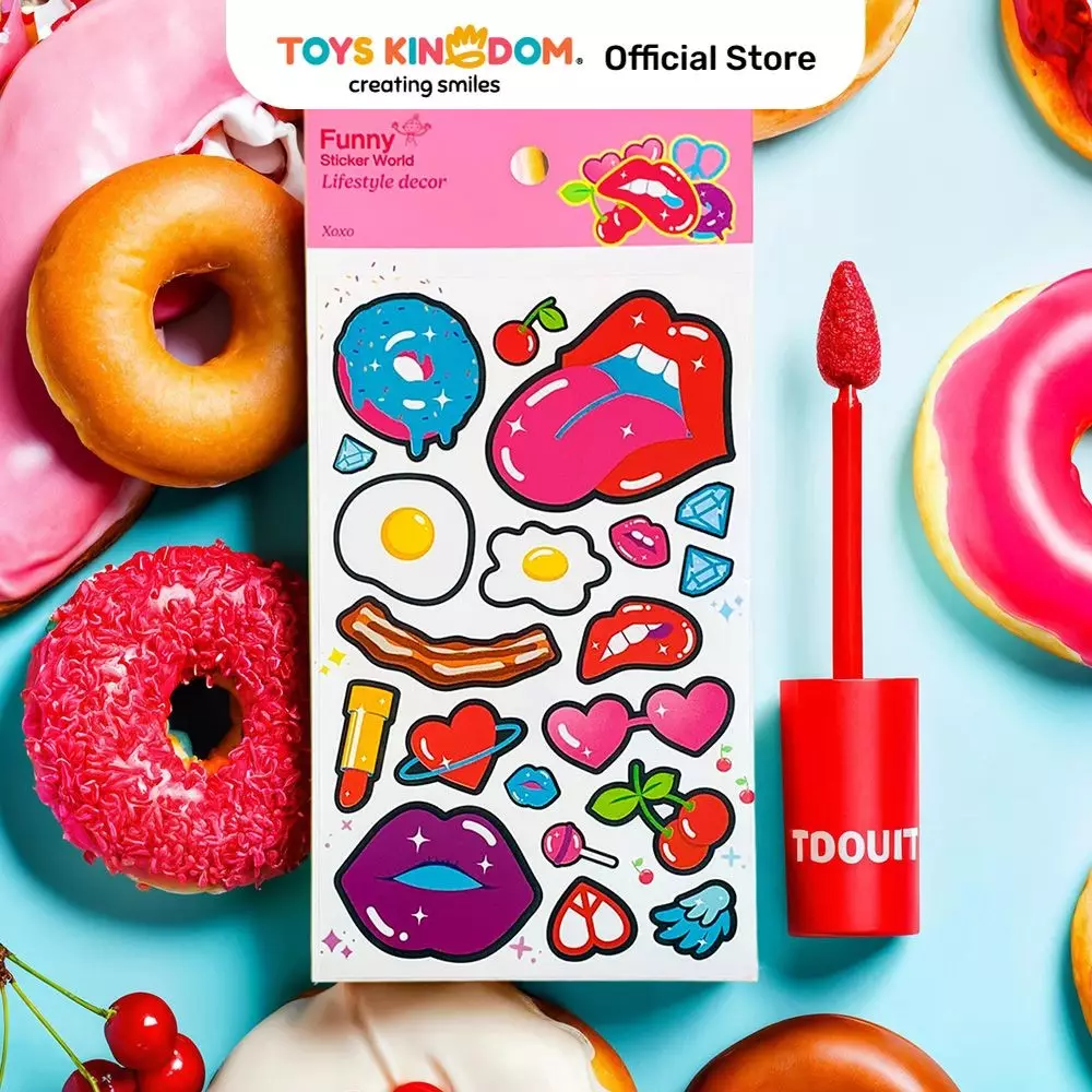 Jual TOYS KINGDOM KIDDY FUN FUNNY STIKER XOXO - MIX Original 2026 ...