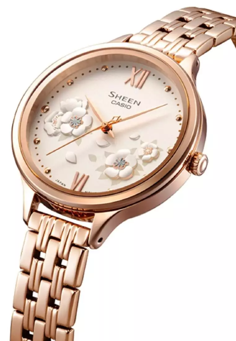 Buy Casio Sheen Analog Watch SHE-4551PG-7A 2025 Online | ZALORA Philippines