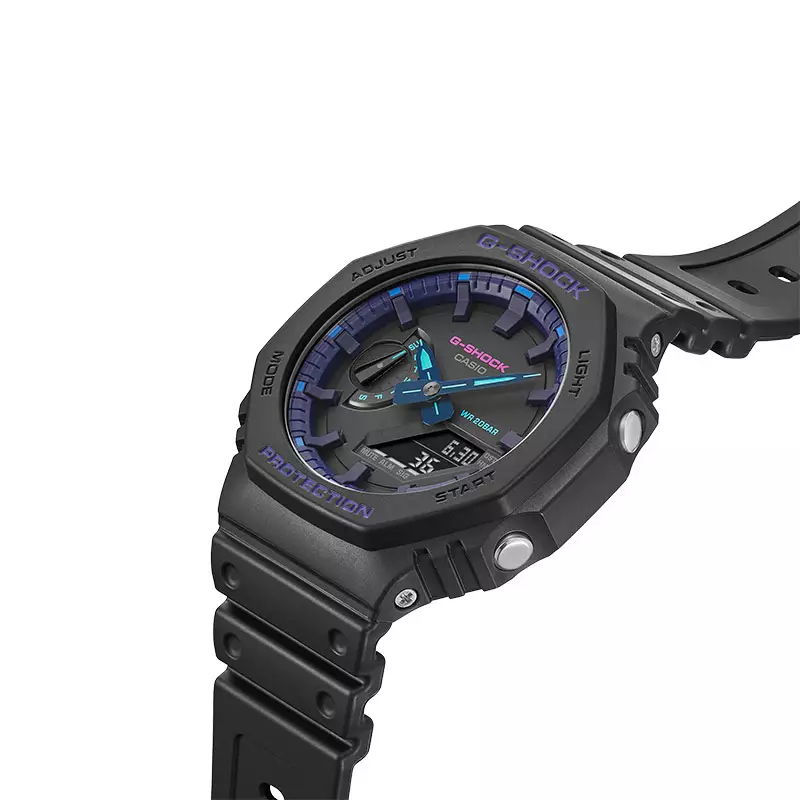 Jual Casio Jam Tangan Pria Casio G-Shock GA-2100VB-1ADR CasiOak Virtual ...