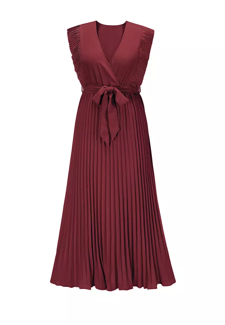 Buy Twenty Eight Shoes Vansa Fashion Chiffon Pleated Dress Vcw Pd216