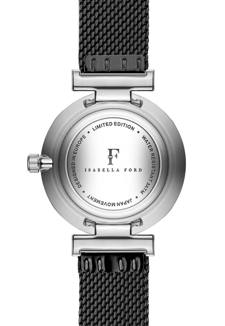 Buy Isabella Ford Isabella Ford Audrey Black Mesh Women Watch 2026 ...