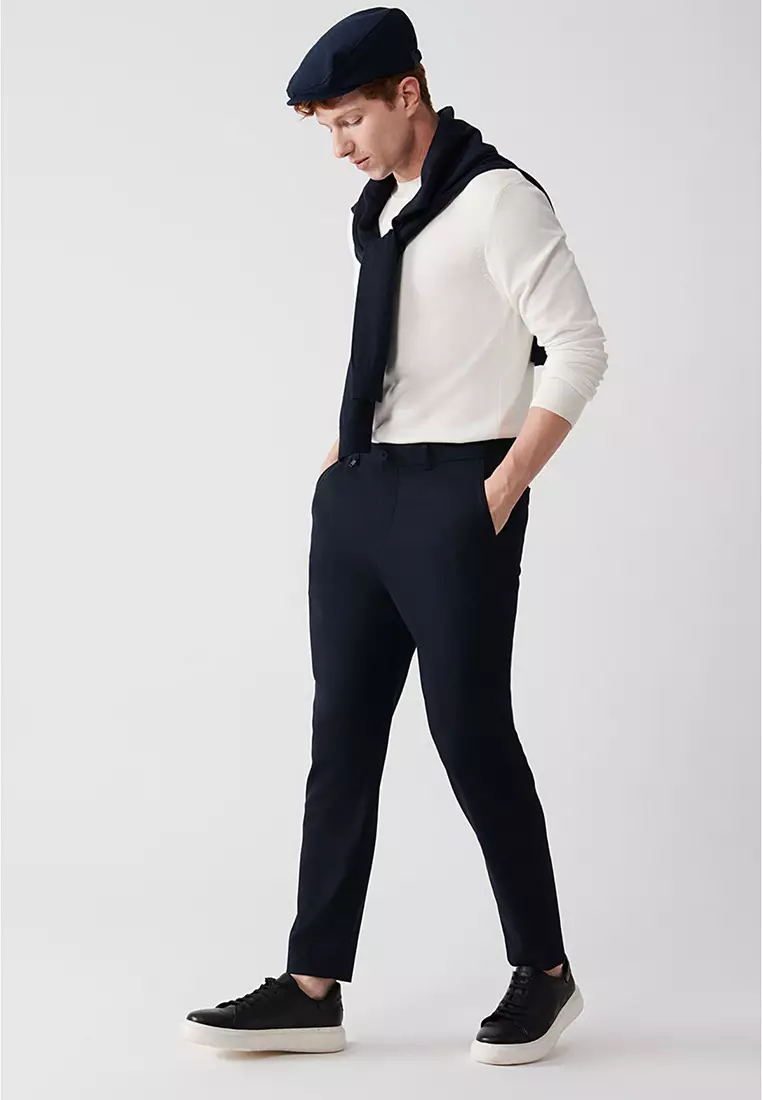 Buy Avva Embossed Suit Trousers 2025 Online | ZALORA Philippines