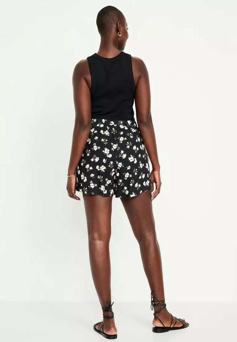 Buy Old Navy High-Waisted Linen-Blend Mini Skort 2025 Online | ZALORA ...