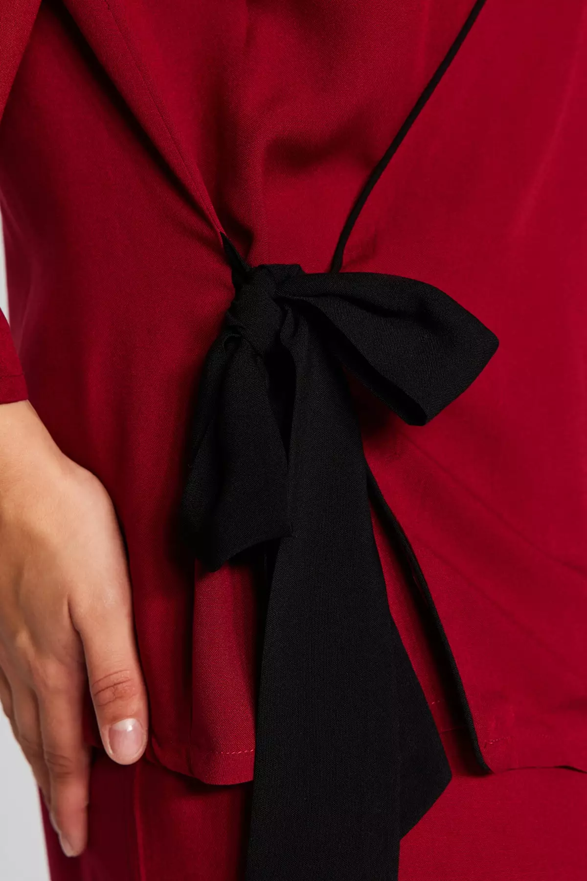 Buy Trendyol Plus Size Wrap Pajamas Set 2024 Online | ZALORA