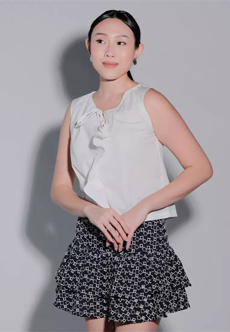 Buy Plains & Prints Holiday 2025 Ibhya Sleeveless# Top 2025 Online ...