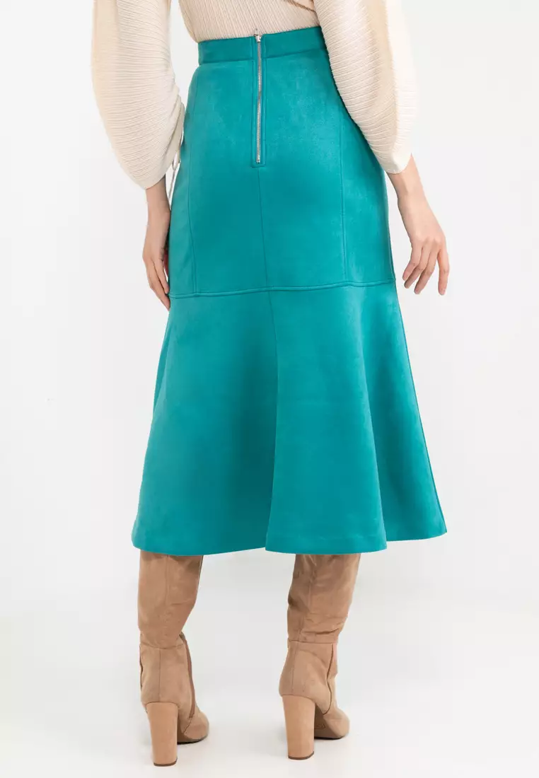 Buy JEANASiS Nubuck Leather Mermaid Skirt 2025 Online | ZALORA