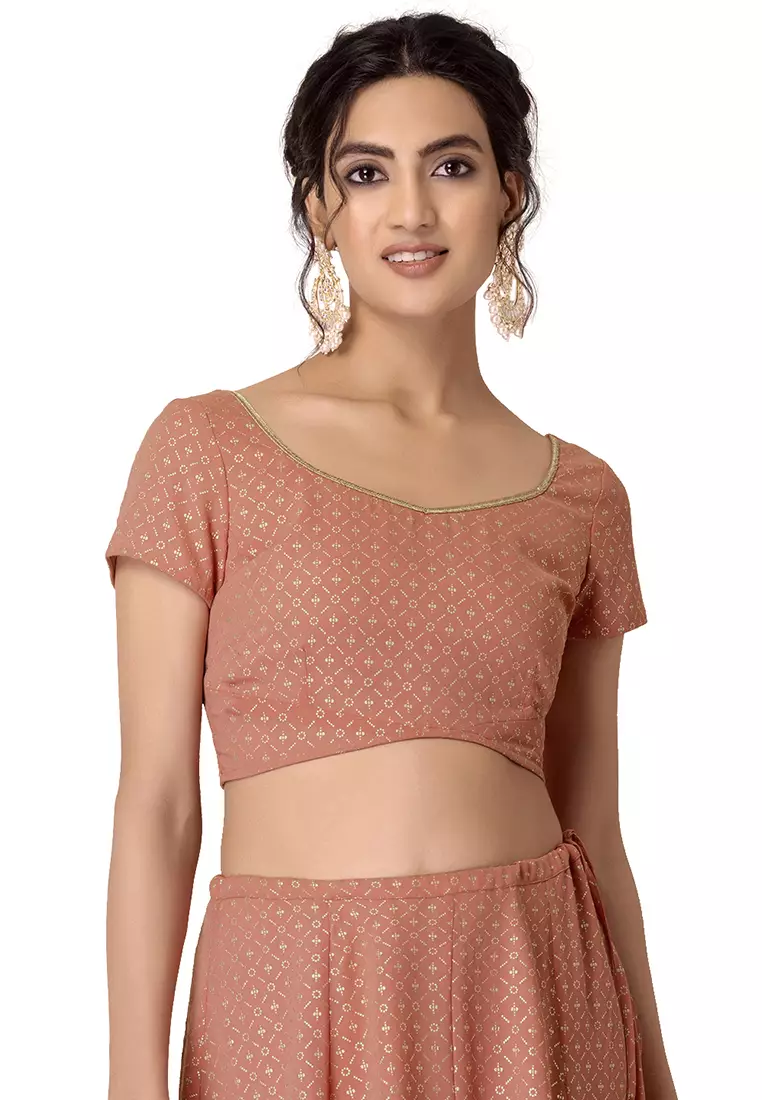 Indya Peach Foil Blouse 2025 | Buy Indya Online | ZALORA Hong Kong