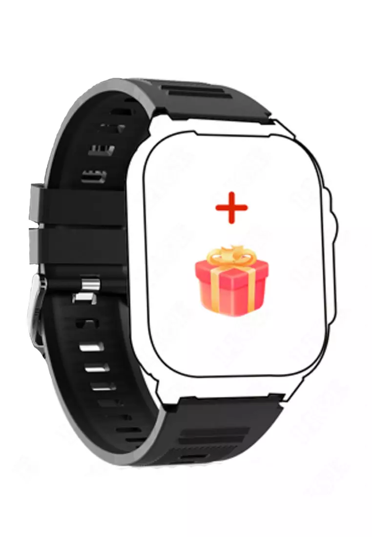 Buy EGLANTINE Unisex Smart Watch - Bluetooth Call - 1.96 Inch AMOLED HD ...