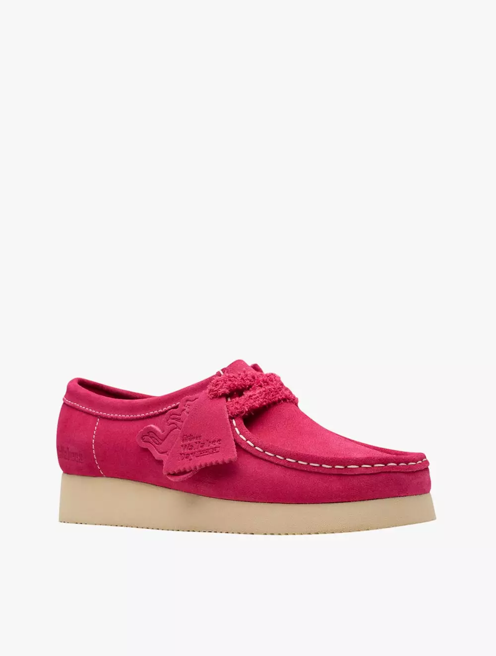 Jual CLARKS Clarks Wallabee. 2604 Bright Pink Sde Original 2025 ...
