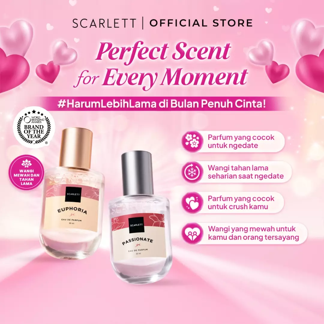 Jual Scarlett Scarlett Whitening Eau De Parfum Bundle Passionate ...