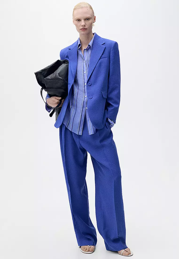 Buy Mango Structured Suit Jacket 2025 Online | ZALORA