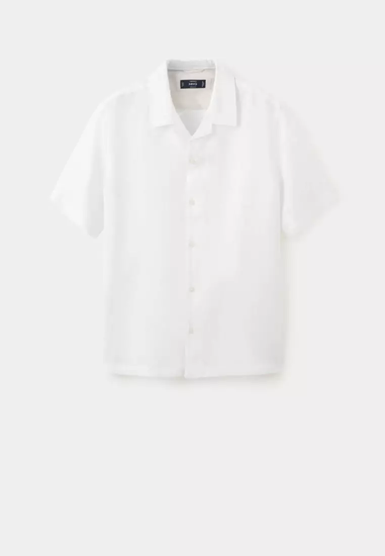 Buy MANGO Man Regular-Fit 100% Linen Shirt 2026 Online | ZALORA