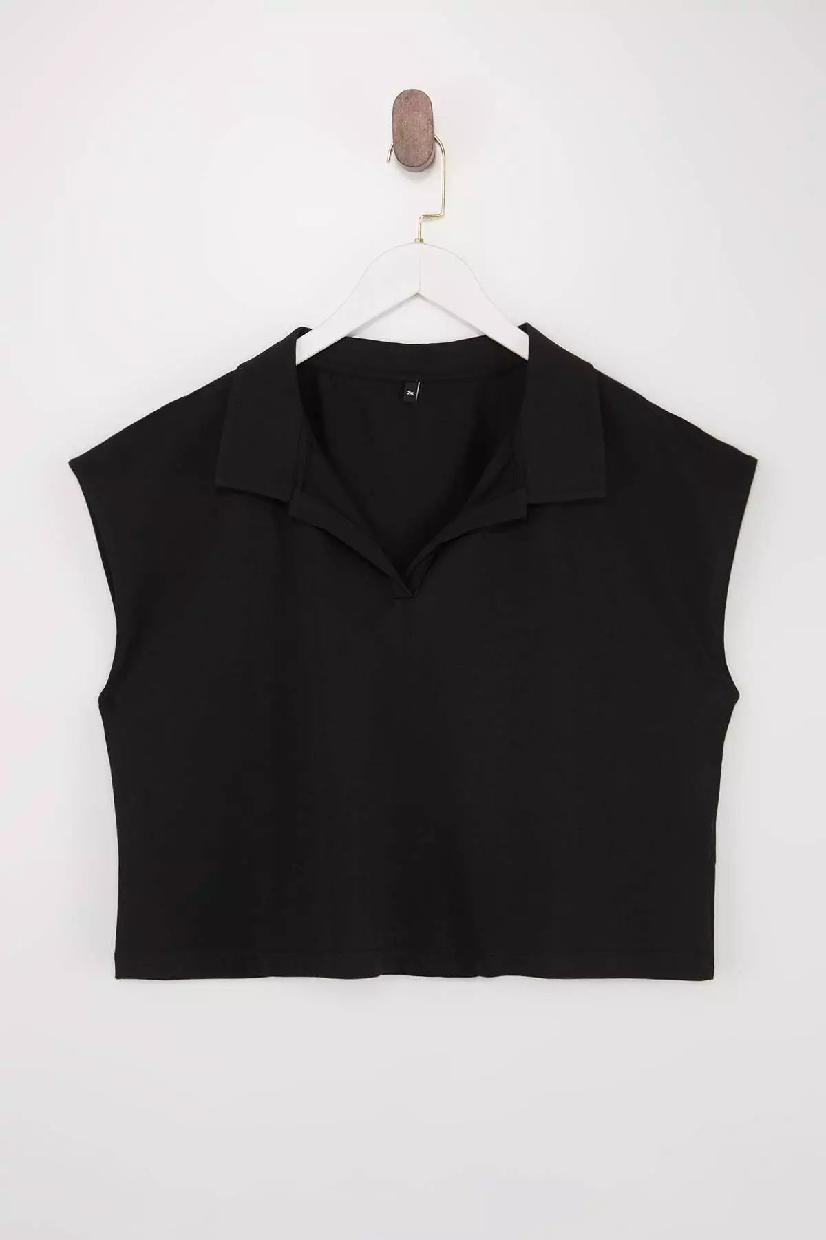 Buy Trendyol Black 100% Thick Cotton Polo Collar Regular/Normal Fit ...