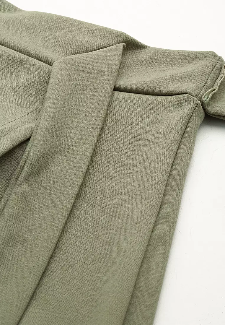 London Rag Olive Wrap Style Long Maxi Skirt 2025 | Buy London Rag ...