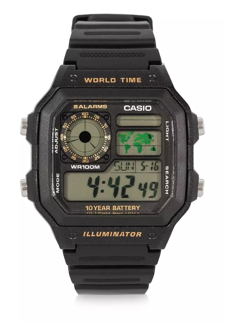 Jual CASIO Men Digital Watches AE-1200WH-1BVDF Original 2025 | ZALORA Indonesia