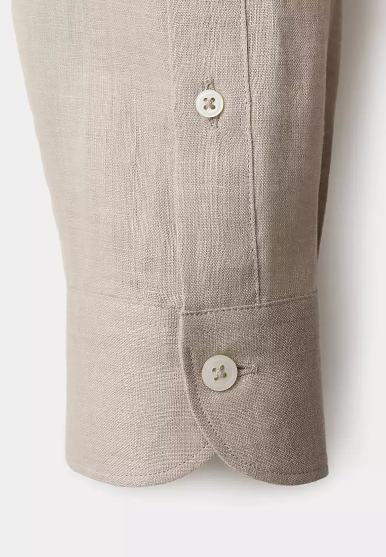 Buy MANGO Man 100% Linen Slim-Fit Shirt 2026 Online | ZALORA