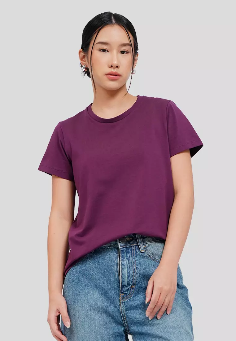 Jual Executive Basic Round Neck Cotton T-Shirt Original 2025 | ZALORA Indonesia