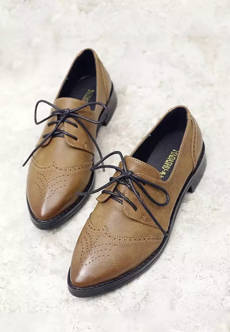 Twenty Eight Shoes VANSA Vintage 2 Tones Oxford Shoes VSW-F76666 2025 ...