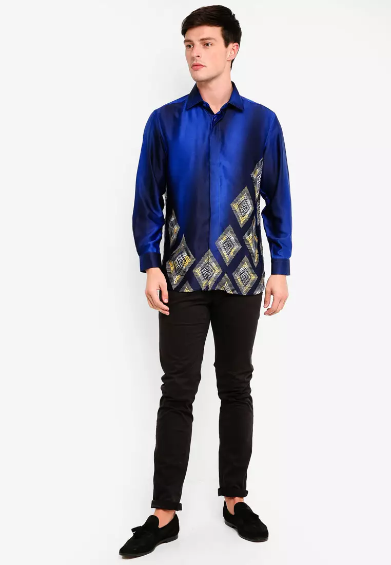 Buy Gene Martino Men's Batik Diamond Shapes 2025 Online | ZALORA