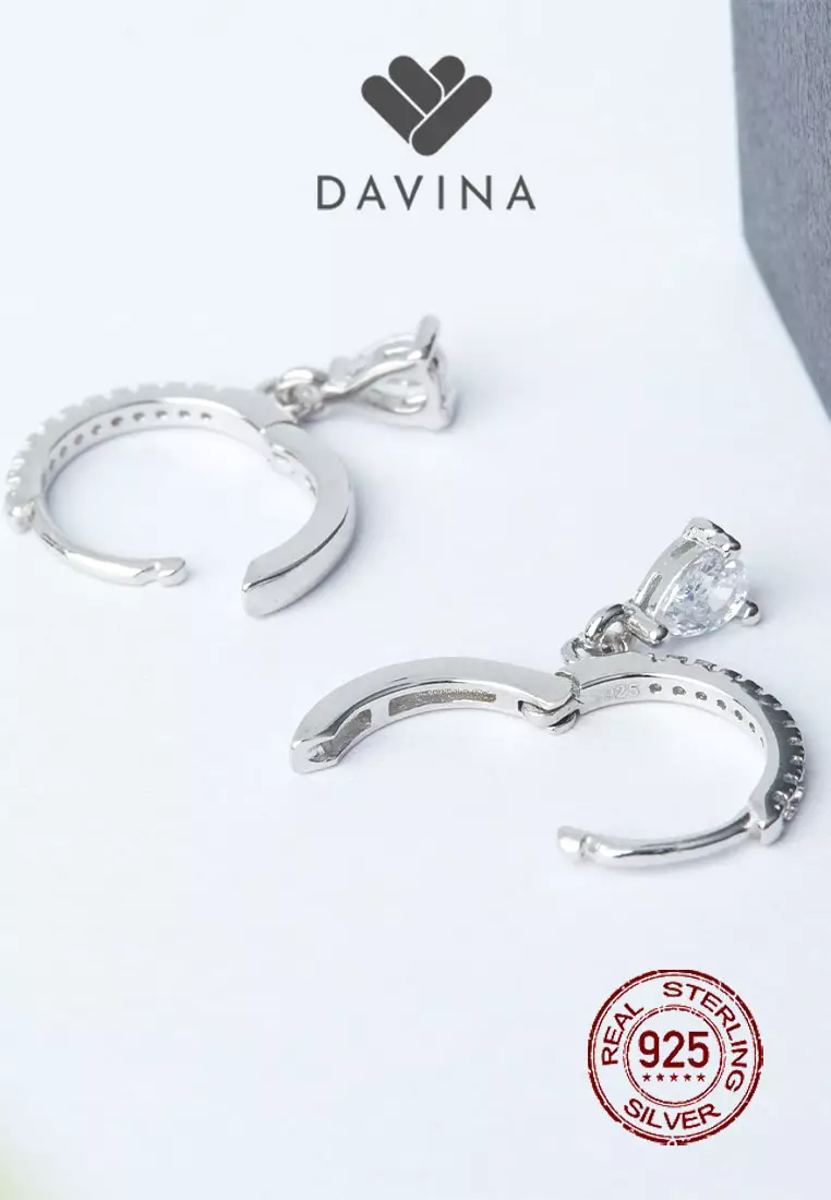 Jual DAVINA Jewelry DAVINA Ladies Elsavira Earrings Sterling Silver 925 Original 2024 | ZALORA ...