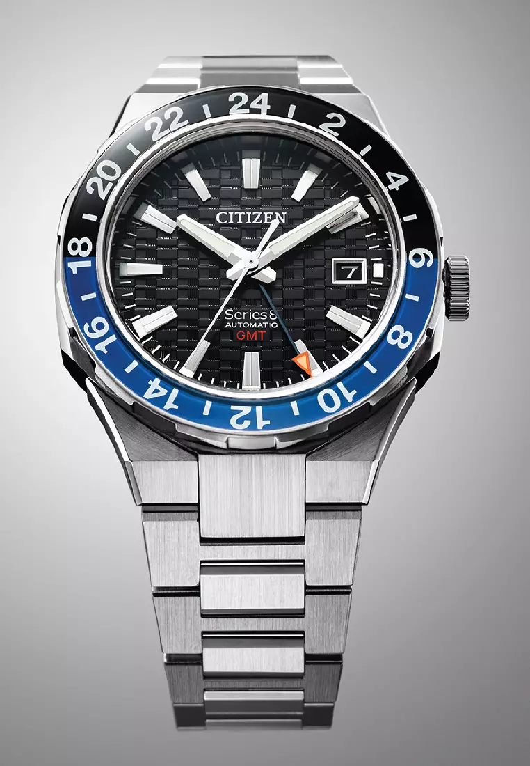 Buy Citizen Citizen Series 8 800 Mechanical GMT Black Dial Watch NB6031 ...