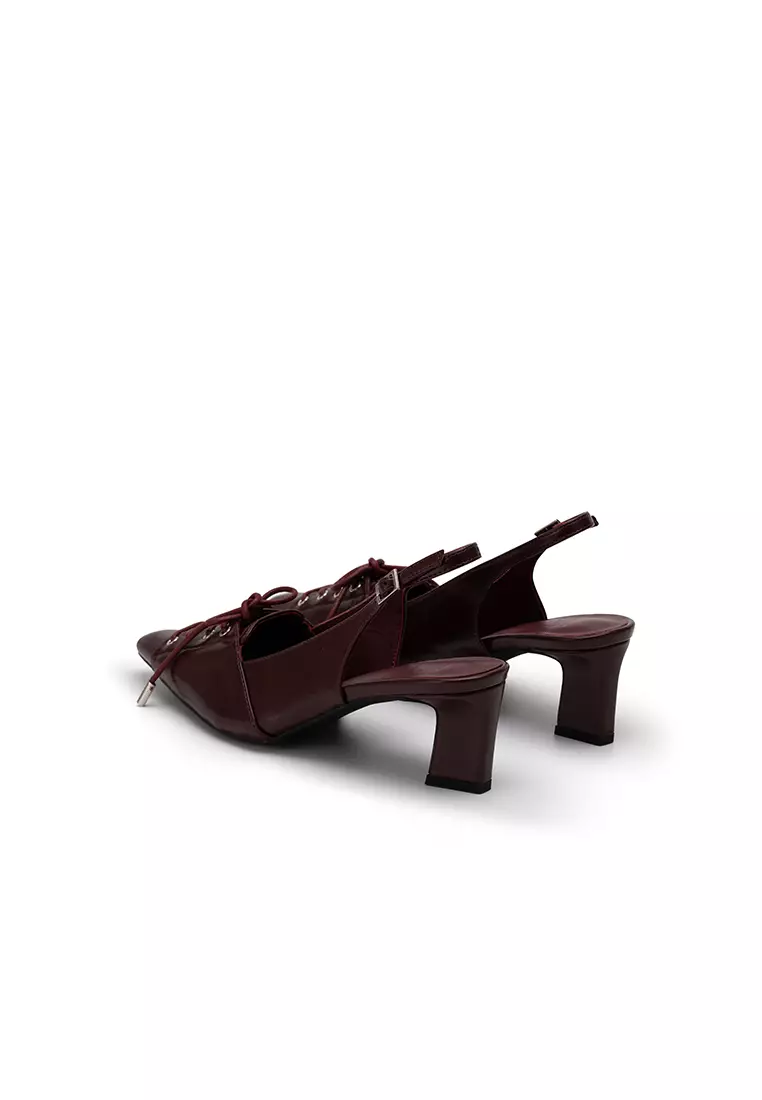 nose SLINGBACK HEEL PUMP WITH SHOE LACE 2025 | Buy nose Online | ZALORA ...