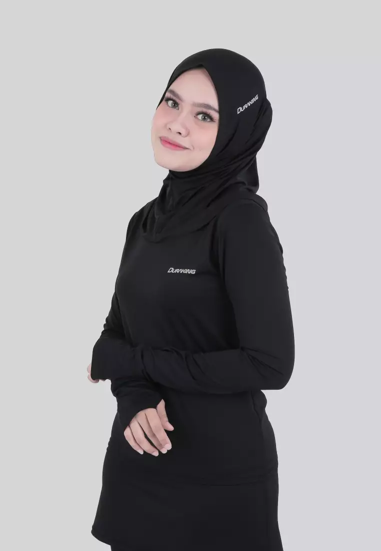 Jual Duraking Duraking Hijab Sports Safiya Black Original 2025 | ZALORA ...