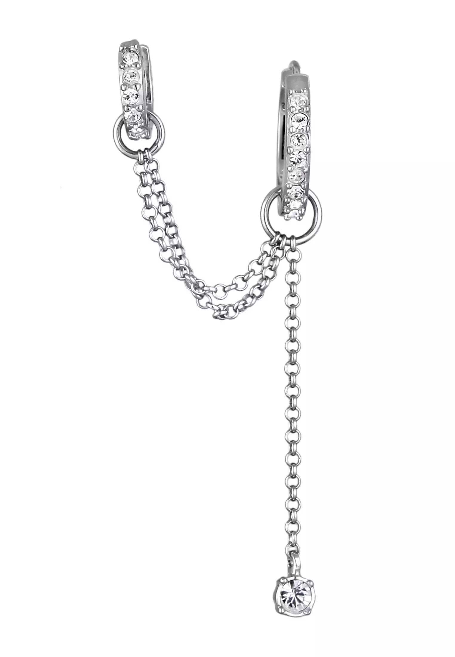 Buy ELLI GERMANY Swarovski® Crystal Draped Hoops – 925 Silver 2026 ...