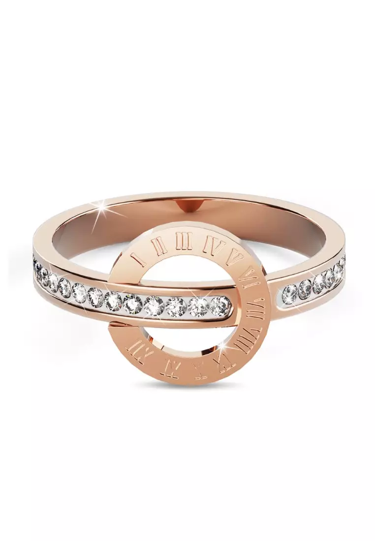 Buy Bullion Gold Morgan Circular Roman Numeral Dial Ring 2025 Online ...