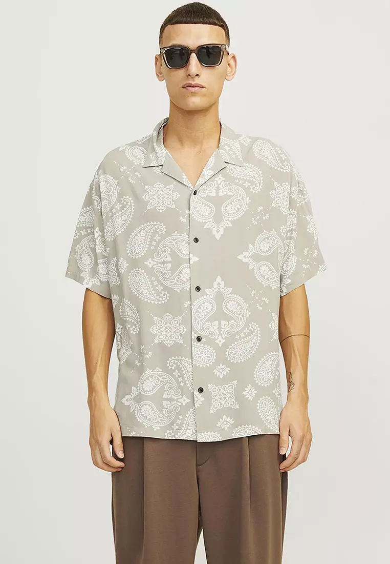 Jual Jack & Jones Jeff Paisley Resort Shirt Original 2024 | ZALORA ...