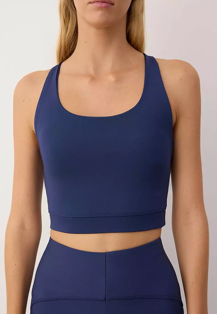 Buy Trendyol Navy Blue Diving/Scuba Fabric Support/Shaping Knitted ...
