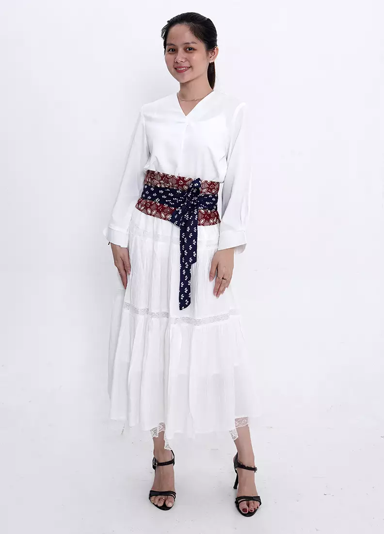 Jual Rianty Batik Obi Belt Corset Batik Wanita Garutan 2in1 Truntum Red ...