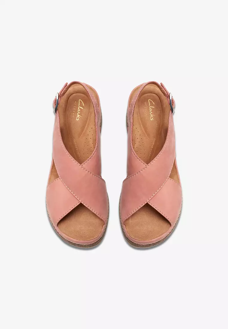 Buy Clarks Kassanda Step Wedges Peach 2026 Online | ZALORA Philippines