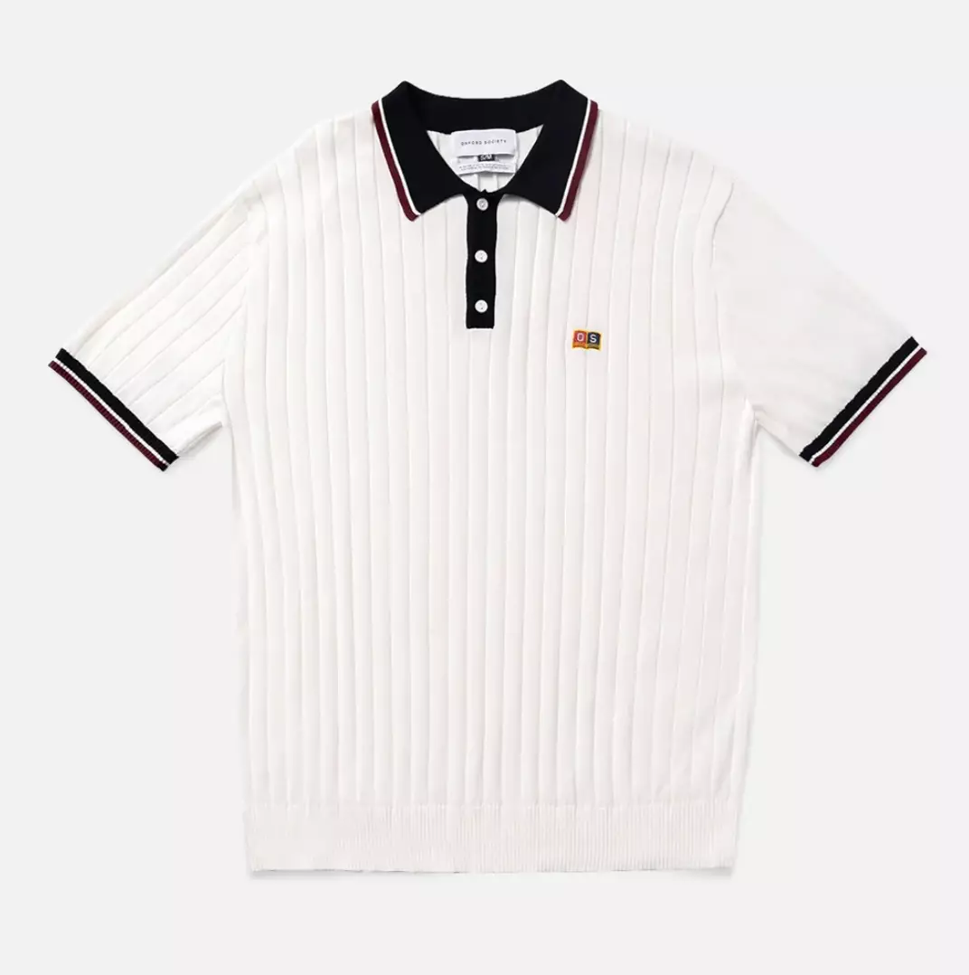 Jual Oxford Society Oxford Society Weston Knit Polo Ivory Kaos Polo ...