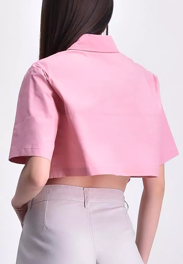 Buy BENCH Women's Boxy Cropped Shirt 2024 Online | ZALORA Philippines