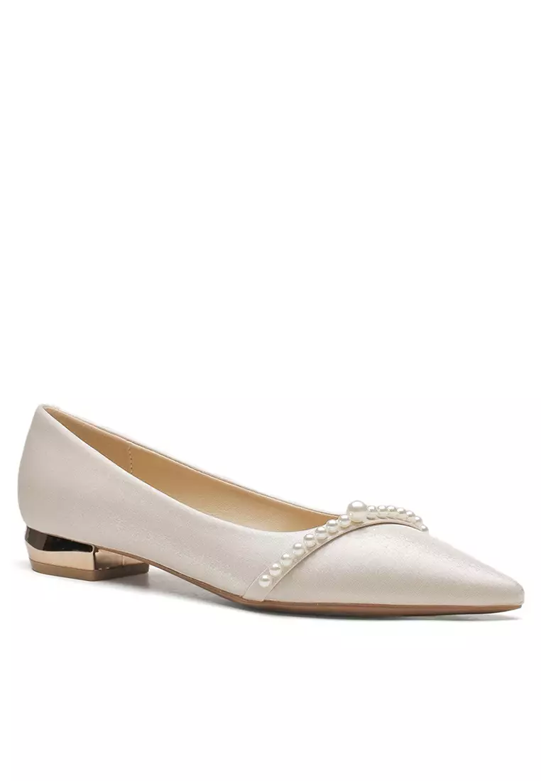 Buy Twenty Eight Shoes 2.5CM Beaded Satin Low Heels IF21004 Online ...