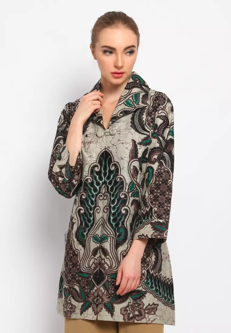 Jual Batik Mayung Tunik Batik Gunungan Radja Original 2025 Zalora Indonesia