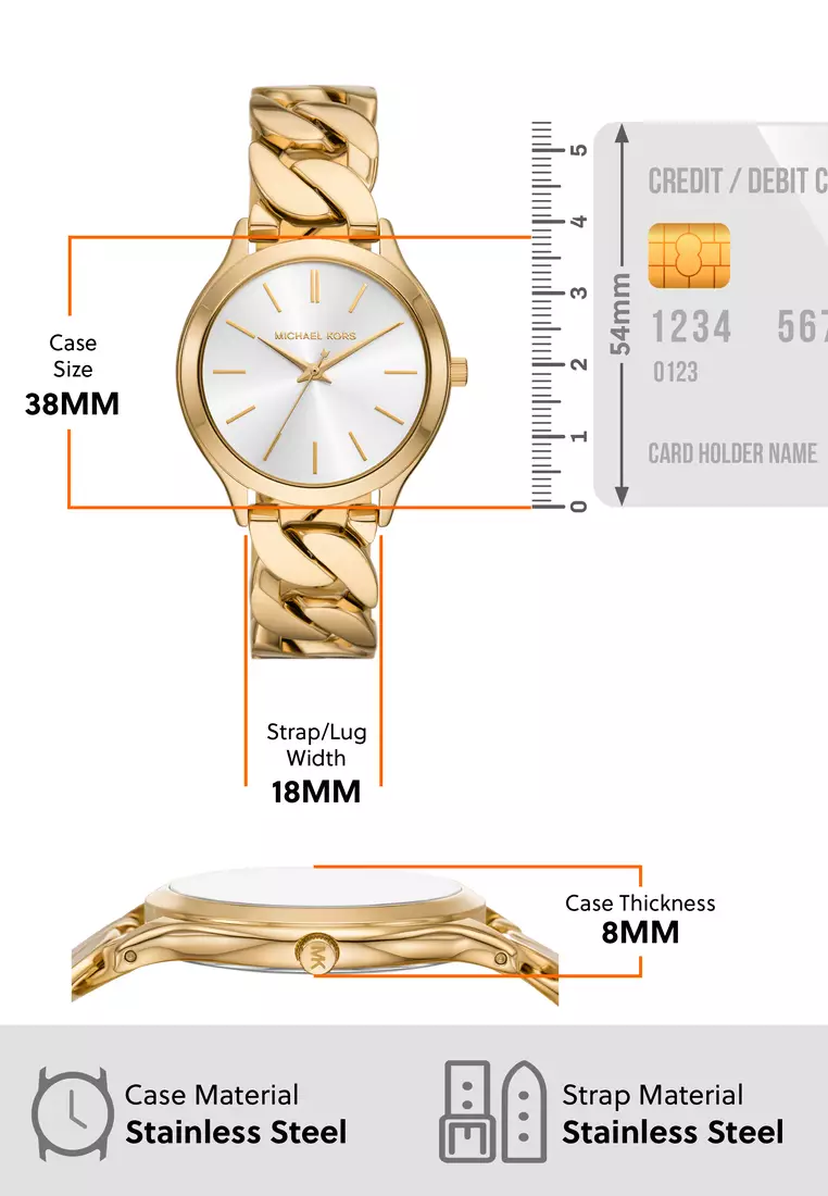 Buy Michael Kors Michael Kors Women's Runway gold Stainless Steel Watch ...