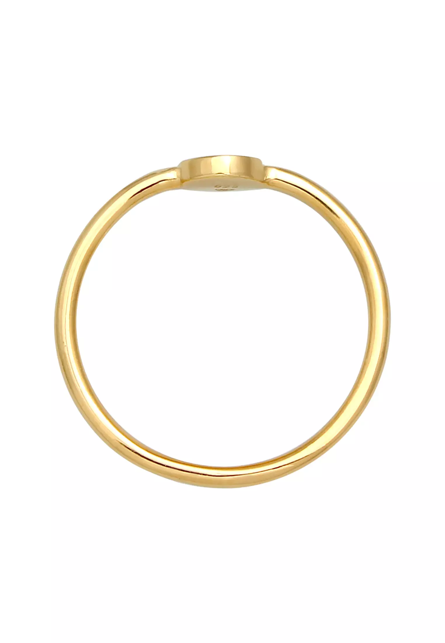 Buy ELLI GERMANY Ring Stacking Platelet Geo Basic Trend Blogger Gold ...