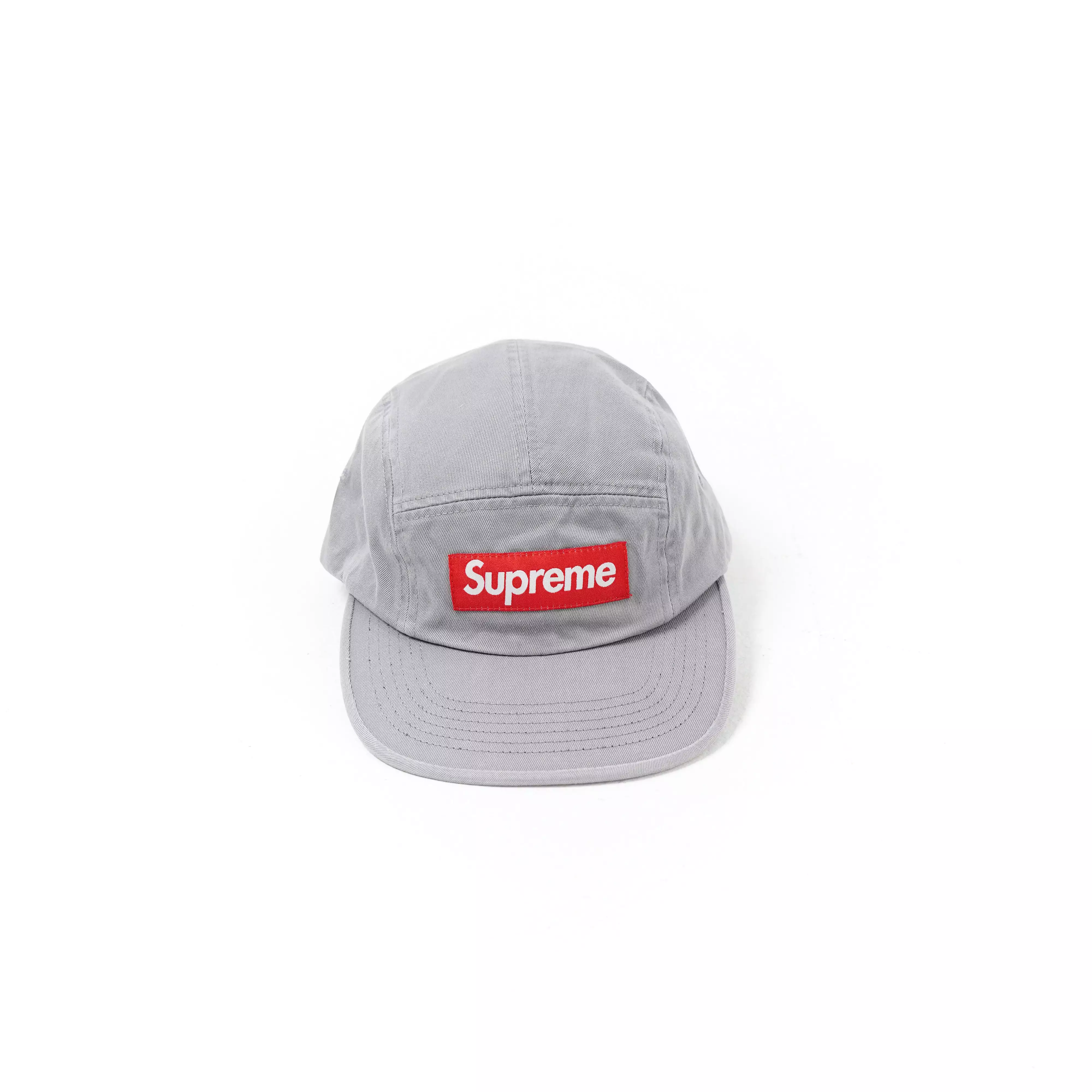 Jual Supreme Topi SUPREME WASHED CHINO TWILL CAMP GREY CAP 100% ...