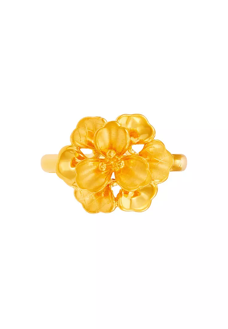 Buy HABIB HABIB 999/24K Yellow Gold Ring (Flower) 9GR00211024 2025 ...