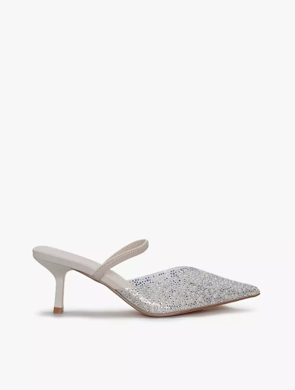 Jual PAYLESS Payless Chrissie Womens Evani Mule Heels - White_04 ...