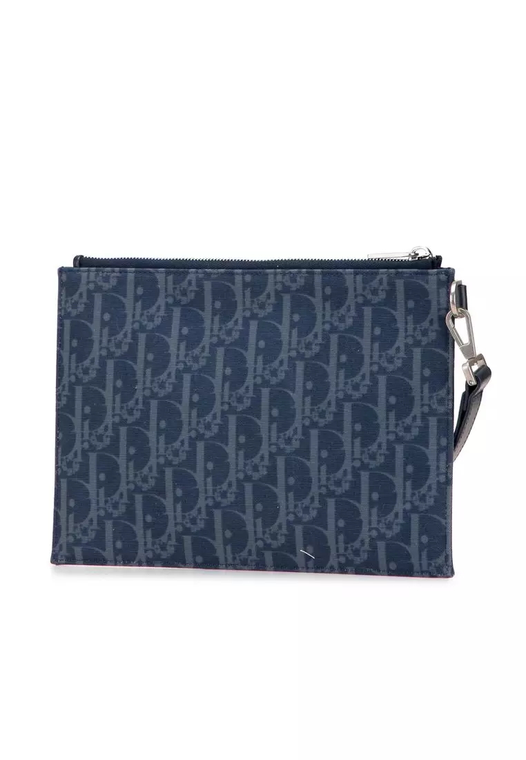 Buy Dior Pre-Loved Dior Oblique Denim Tears A5 Flat Pouch 2025 Online ...
