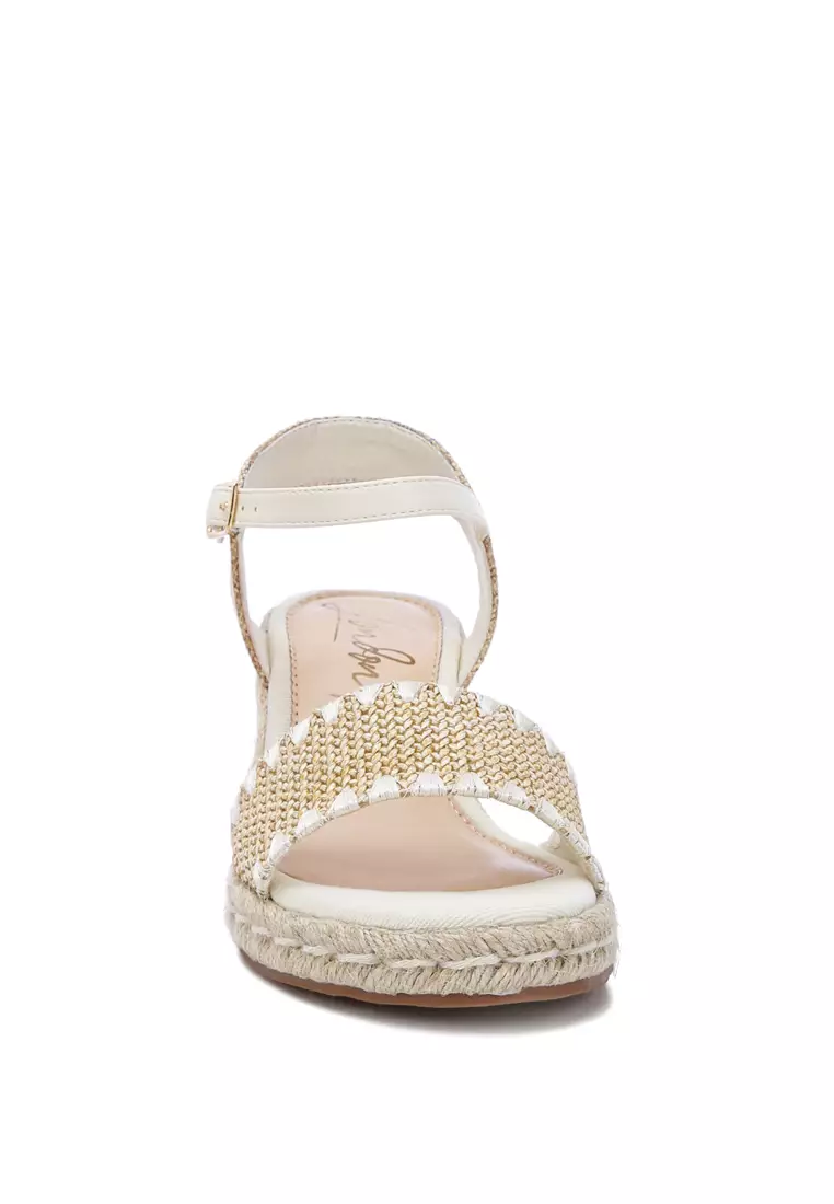 London Rag Beige Raffia Wedge Espadrilles 2025 | Buy London Rag Online ...