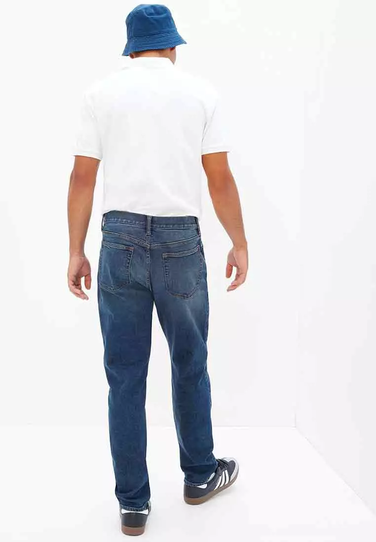 Buy GAP Straight Taper GapFlex Jeans with Washwell 2025 Online | ZALORA ...
