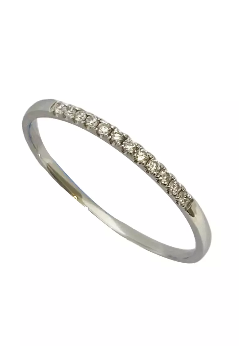 Buy LITZ [SPECIAL] LITZ 18K White Gold Diamond Ring DR131-W (SZ11 ...