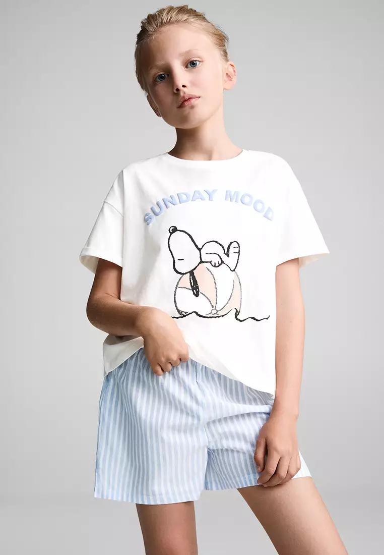 Buy MANGO KIDS Snoopy Short Pyjamas 2024 Online | ZALORA Philippines