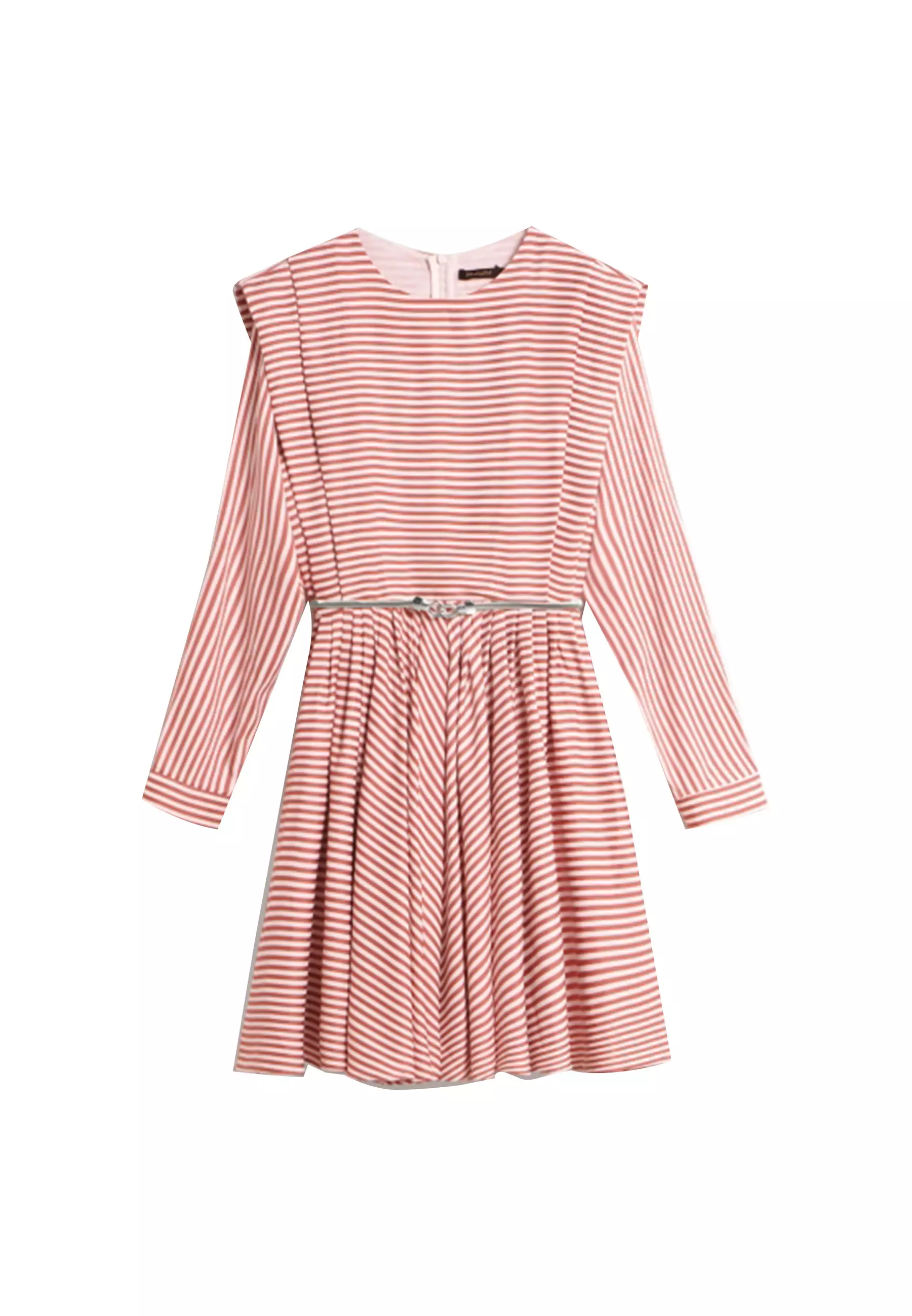 Jual Saturday Club Long Sleeve Stripe Boxy Dress Original 2024 | ZALORA ...