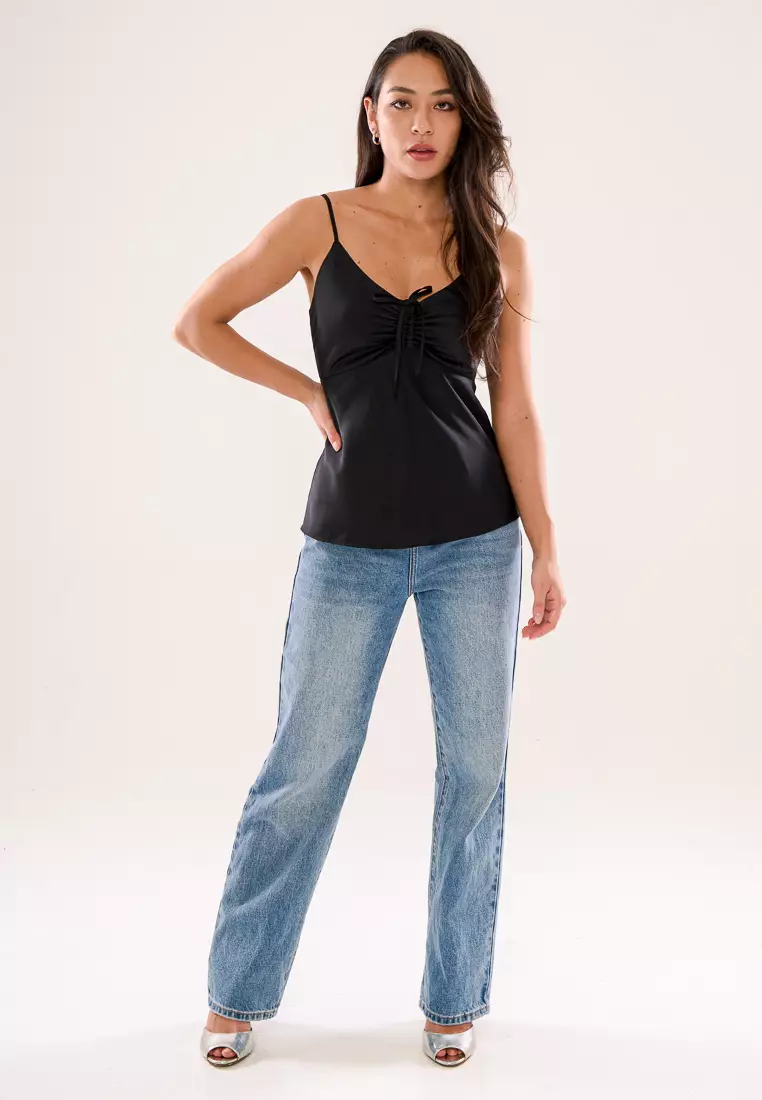 Buy Dressing Paula Strappy Satin Top Online | ZALORA Malaysia