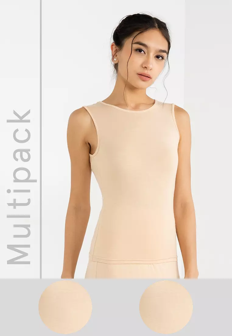 Buy ZALIA BASICS Round Neck Inner Pack of 2 Online | ZALORA Malaysia